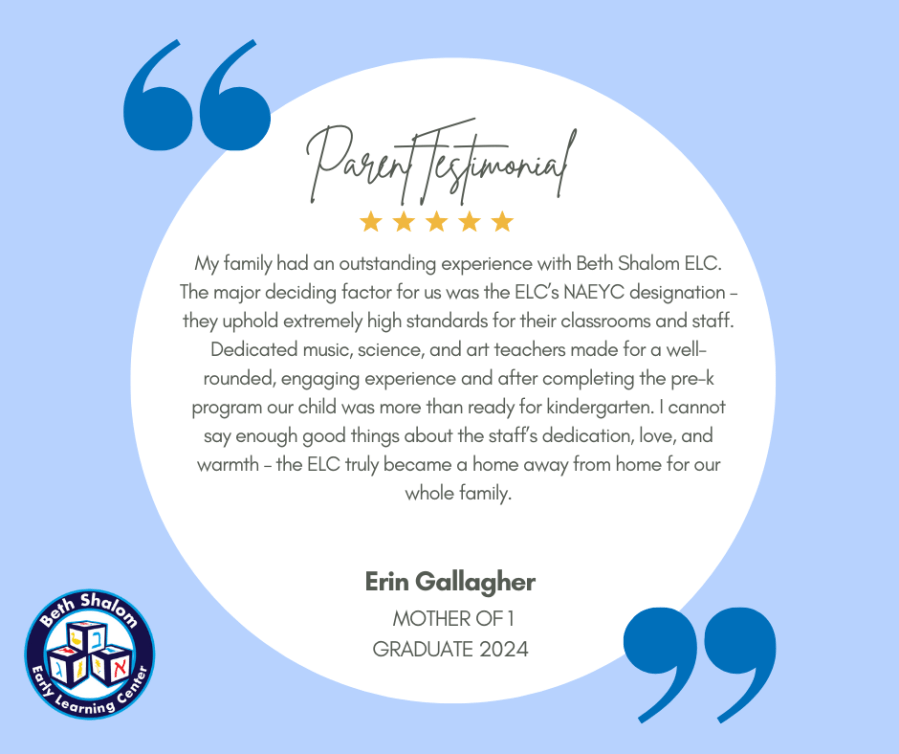 Beth Shalom Early Learning Center – Early Childhood Education